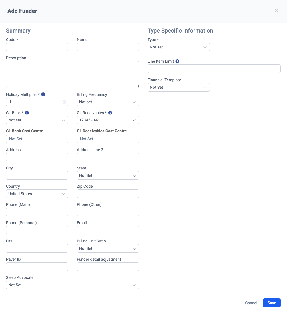 How do I add/edit/disable a Funder? – AlayaCare
