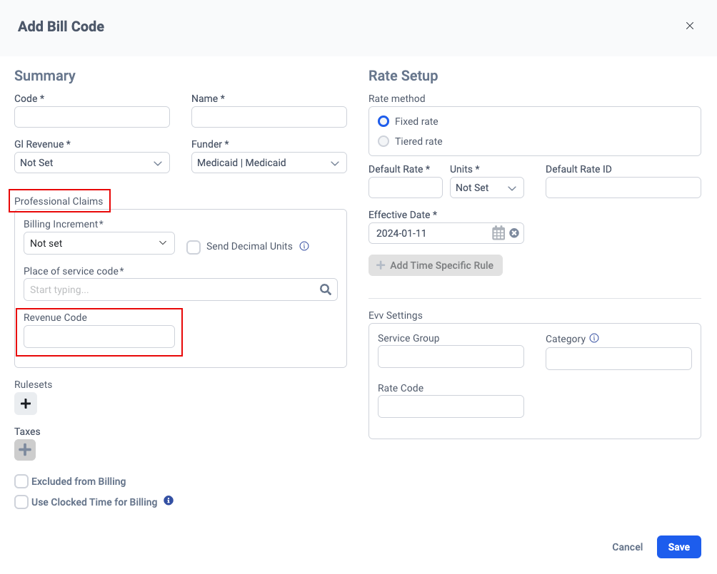 How do I add/edit/disable Bill Codes? – AlayaCare