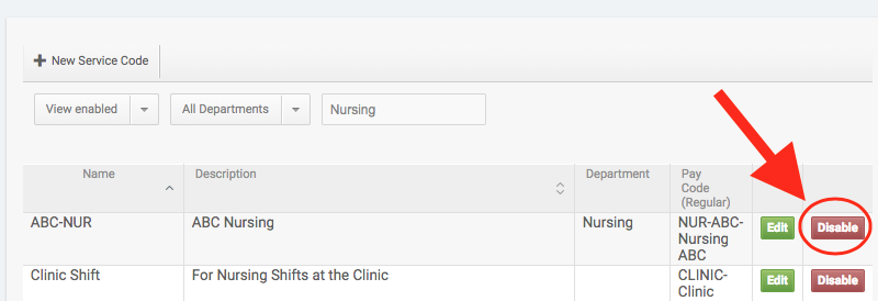 How do I set up/edit/disable Service Codes? – AlayaCare