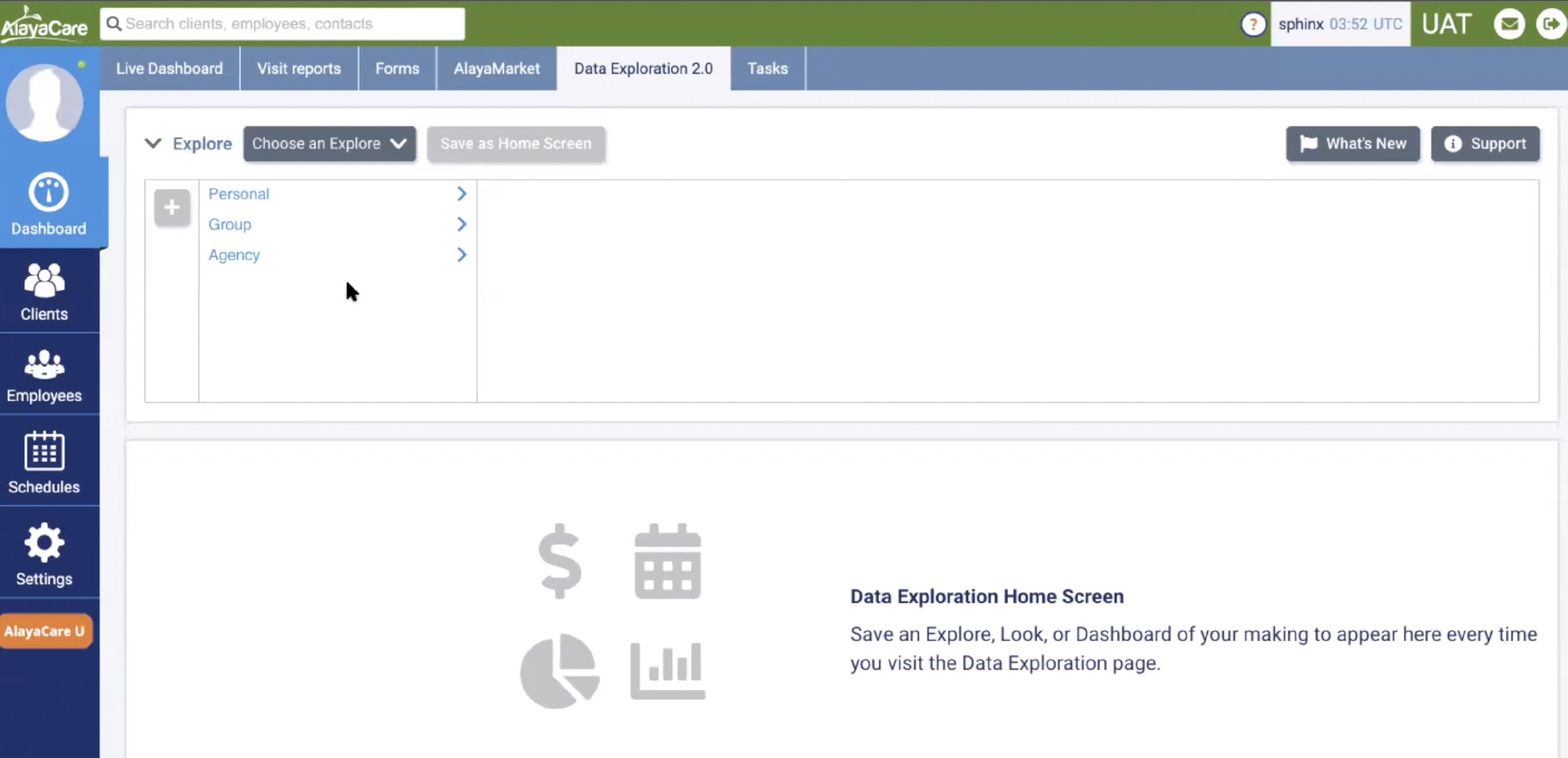 Data Exploration Landing Page – AlayaCare